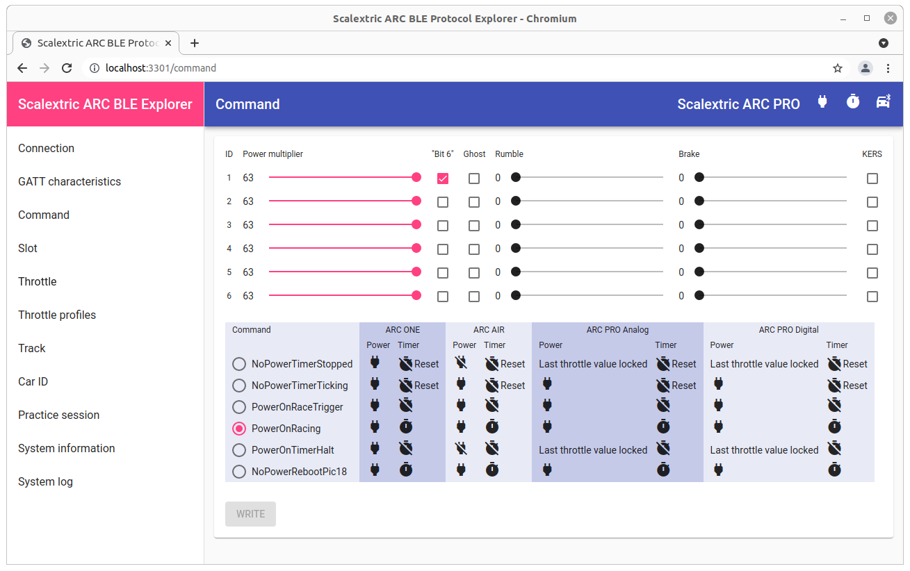Scalextric ARC BLE Protocol Explorer | Page 2 | SlotForum